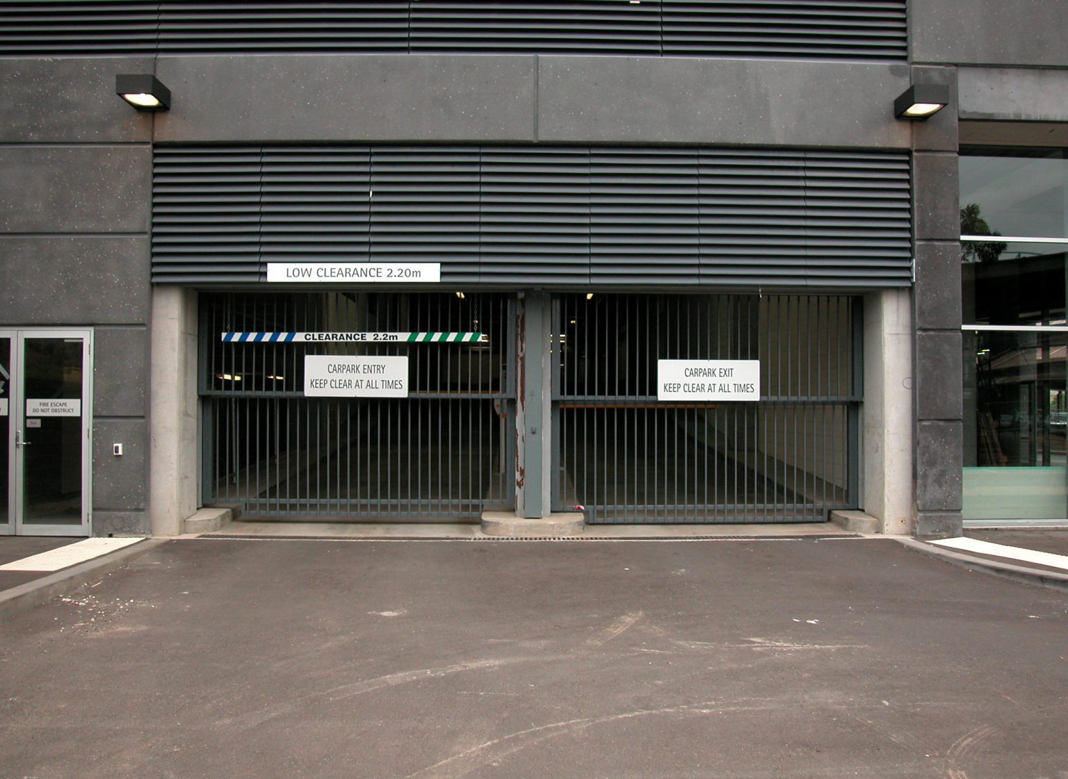 Car Park Entry - Mirage Doors